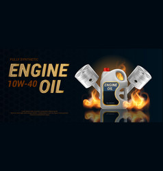 Bottle engine oil technical Royalty Free Vector Image