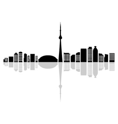 Toronto skyline canada big city buildings Vector Image
