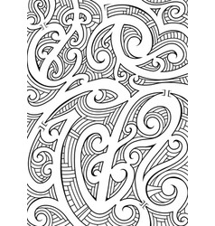 Samoa style ornament Royalty Free Vector Image