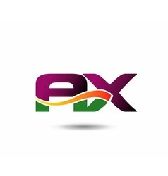 Abstract letter ex logo design template Royalty Free Vector