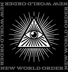 All seeing eye vector by krookedeye - Image #1329349 - VectorStock