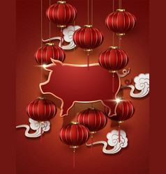 Blank chinese new year background Royalty Free Vector Image