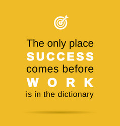 Hard work poster banner Royalty Free Vector Image