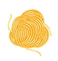 Italian pasta spaghetti on plate Royalty Free Vector Image