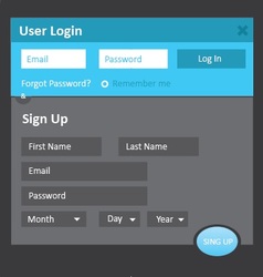 Gui 2 Royalty Free Vector Image - VectorStock
