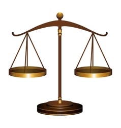 Unbalanced scale of justice Royalty Free Vector Image