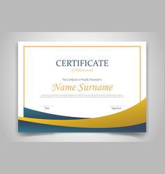 Certificate background modern design template Vector Image