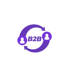 Partner people business connection logo Royalty Free Vector