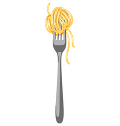 Italian pasta spaghetti on plate Royalty Free Vector Image