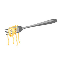 Italian pasta spaghetti on plate Royalty Free Vector Image