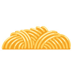 Italian pasta spaghetti on plate Royalty Free Vector Image