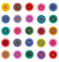 Seamless pattern with decorative sewing buttons Vector Image