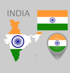 Map of india Royalty Free Vector Image - VectorStock