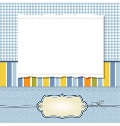 Cool template frame design for greeting card Vector Image