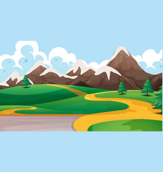 Empty background nature farm scenery Royalty Free Vector