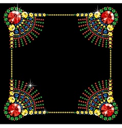 Diamond frame Royalty Free Vector Image - VectorStock