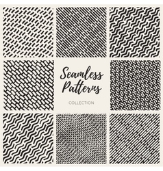 Hand drawn patterns set Royalty Free Vector Image