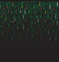Binary code dark background big data Royalty Free Vector