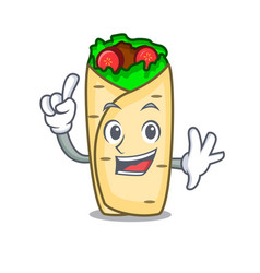 Angry burrito mascot cartoon style Royalty Free Vector Image