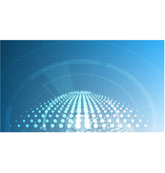 Abstract digital technology wave sound signal Vector Image