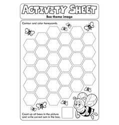 Activity sheet handwriting practise 9 Royalty Free Vector