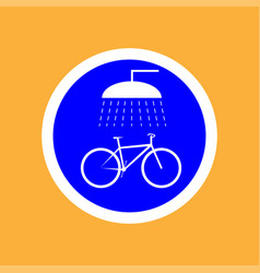 Bicycle pump icon green Royalty Free Vector Image