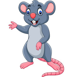 Cartoon happy mouse Royalty Free Vector Image - VectorStock