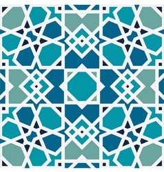 Background with 3d seamless pattern in islamic Vector Image