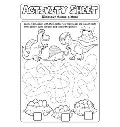Activity sheet handwriting practise 9 Royalty Free Vector