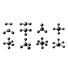 Hydrogen chloride hcl molecule chemical structure Vector Image