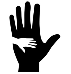 Stop hand sign Royalty Free Vector Image - VectorStock