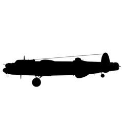 Avro lancaster iii front Royalty Free Vector Image