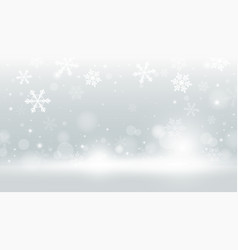 Silver snowflake background Royalty Free Vector Image