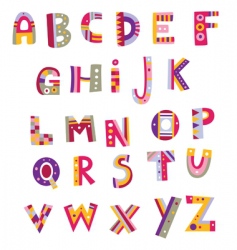 Small letters of the alphabet Royalty Free Vector Image