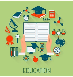 Learning orange color Royalty Free Vector Image