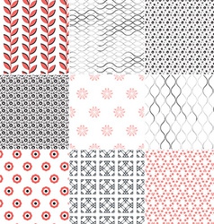 Pattern set Royalty Free Vector Image - VectorStock