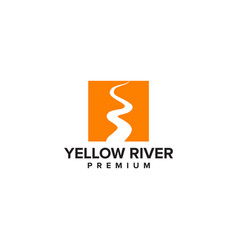 Simple line sun logo design icon template Vector Image