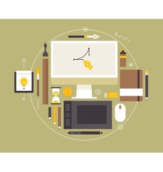 Workspace Royalty Free Vector Image - VectorStock