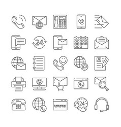 Communication icons grey Royalty Free Vector Image