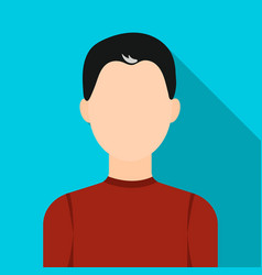 Single character boy in whaleshark on white Vector Image