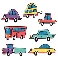 Simple cars Royalty Free Vector Image - VectorStock