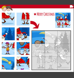 Education puzzle game for children Royalty Free Vector Image