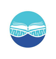 Student dna logo template Royalty Free Vector Image