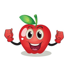 Apple smile Royalty Free Vector Image - VectorStock