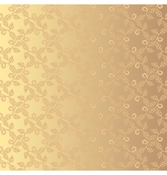 Golden background with floral frame Royalty Free Vector