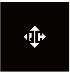 Mk logo monogram emblem style with crown shape Vector Image