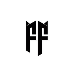 Ff logo monogram design template Royalty Free Vector Image