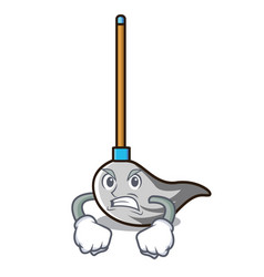 Brooms and mops equipment Royalty Free Vector Image