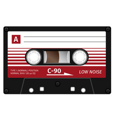 Retro audio cassette Royalty Free Vector Image