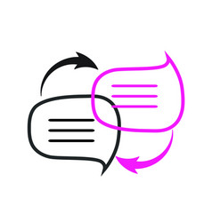 Foreign language translation creative icon logo Vector Image